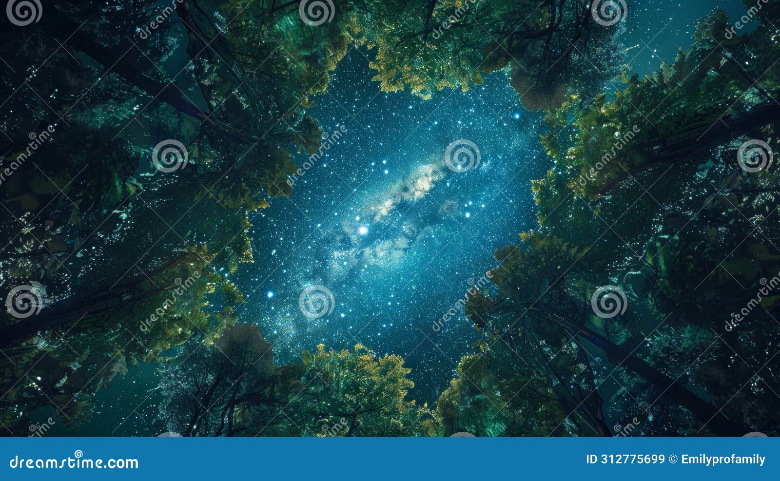 Night Sky through Trees, Outdoors Stock Image - Image of cosmos, nature ...