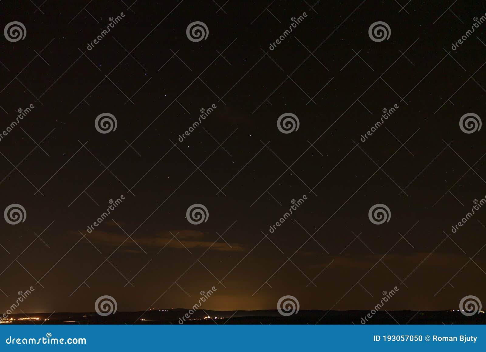 Night Sky on Which are the Stars. the Constellation Big Dipper is ...