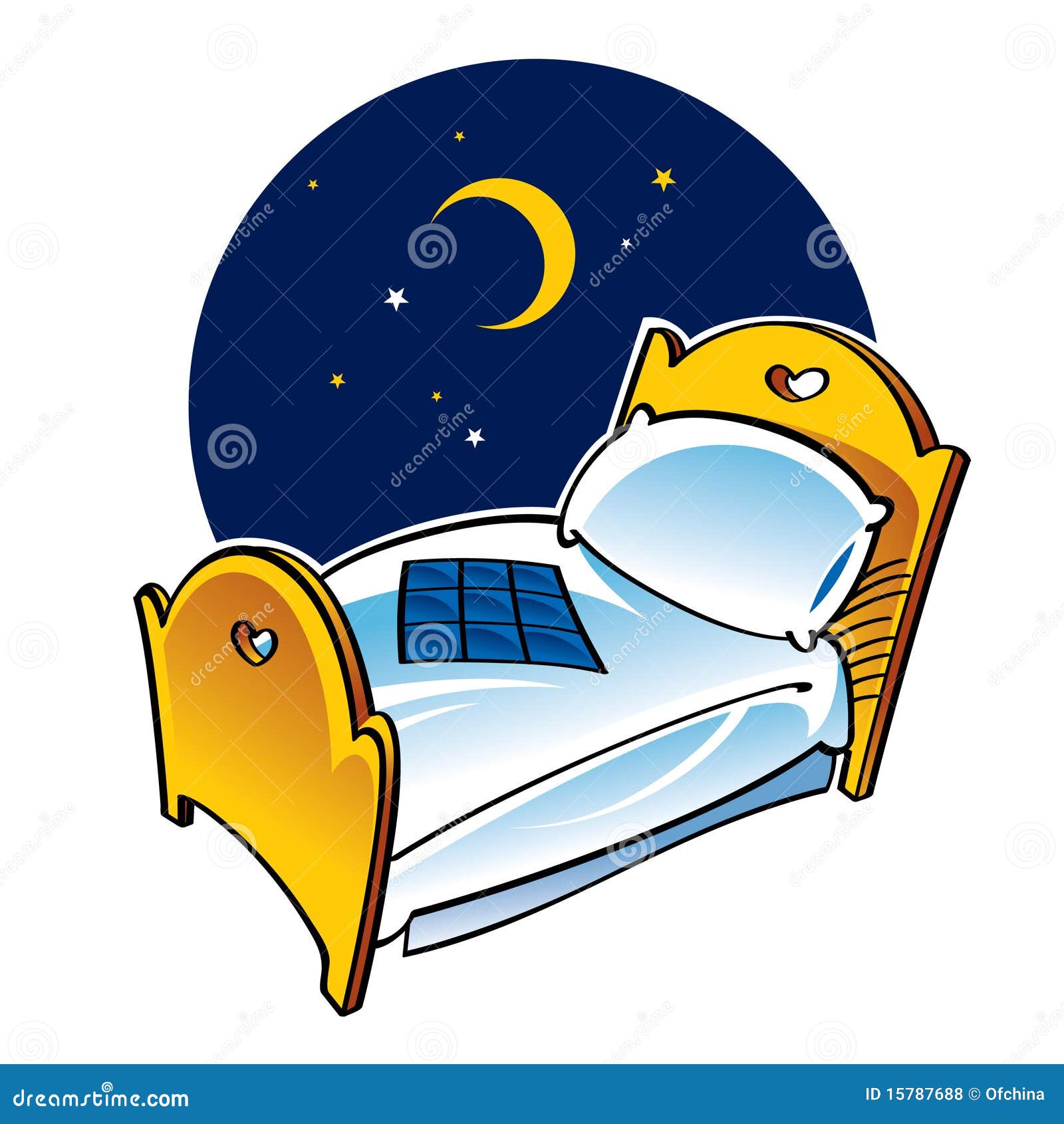 Pillow Bed With Night Moon Star Logo Vector Icon Symbol Graphic Design ...