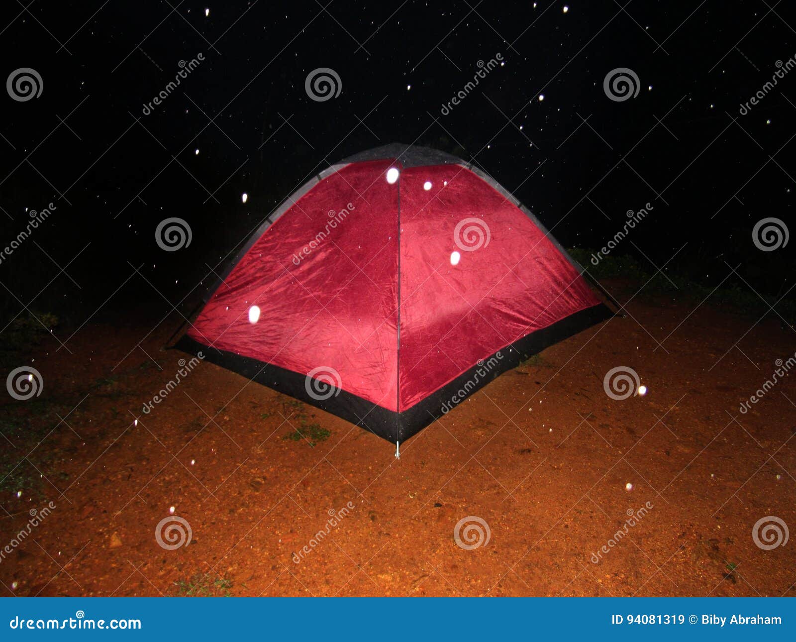 Night stock image. Image of mist, flashlight, night, snowfall - 94081319