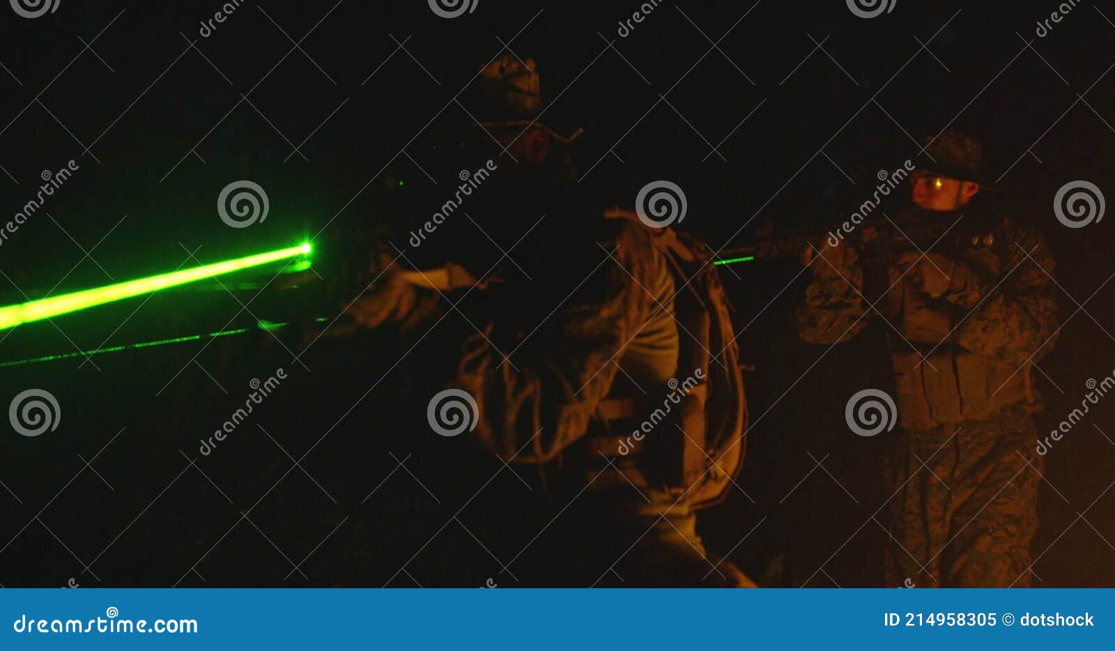 Night Special Operations War and Protection of Base Stock Video - Video ...