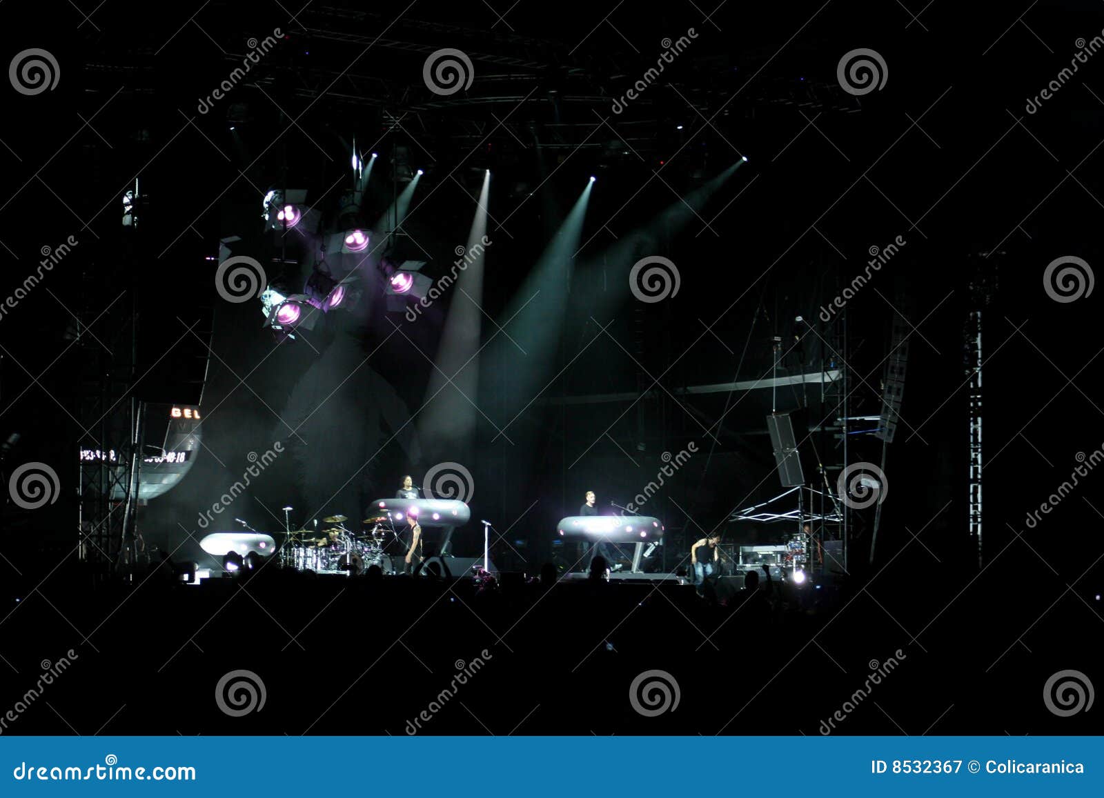 Night stage editorial photography. Image of concert, stage - 8532367