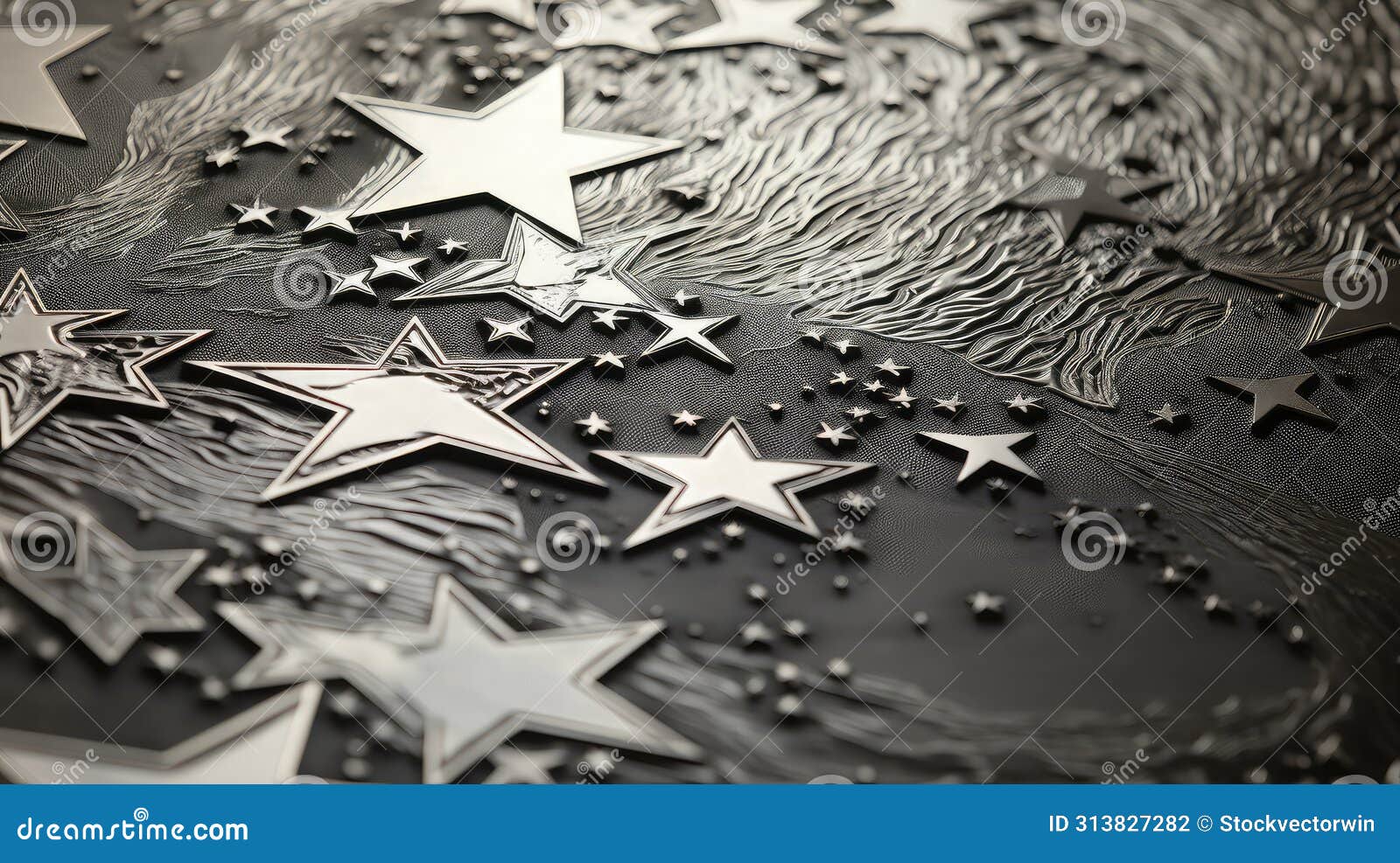 Night star etching stock illustration. Illustration of technique ...