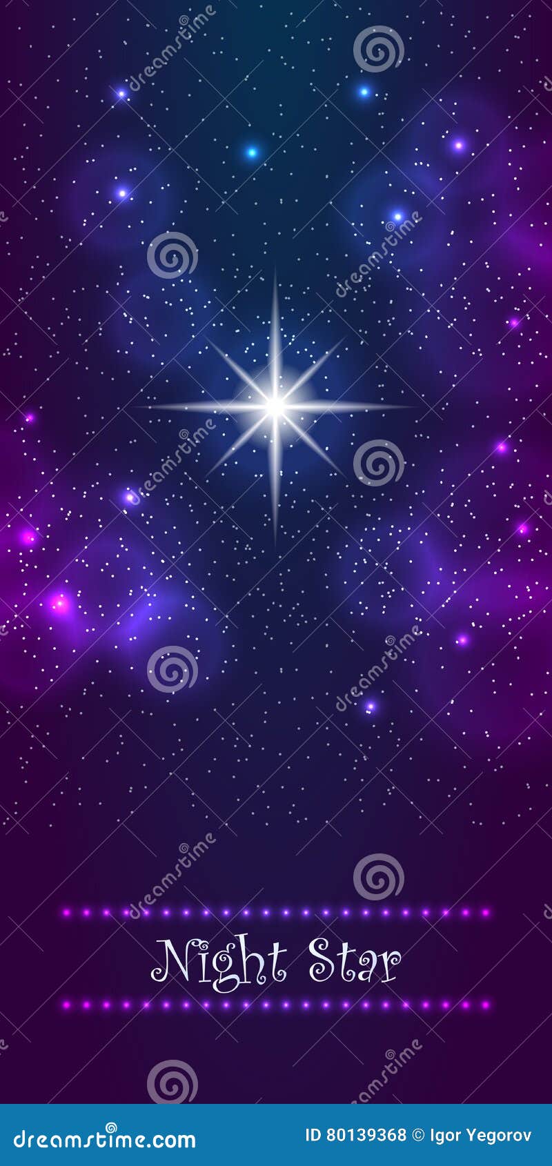 Night star on the sky stock vector. Illustration of dark - 80139368