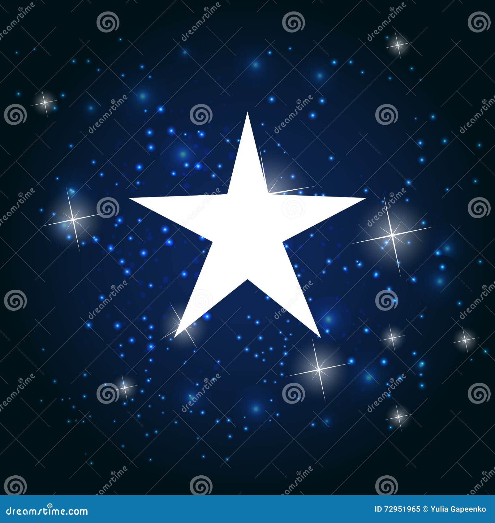 Night Star Sky Vector Illustration Background. Stock Vector ...