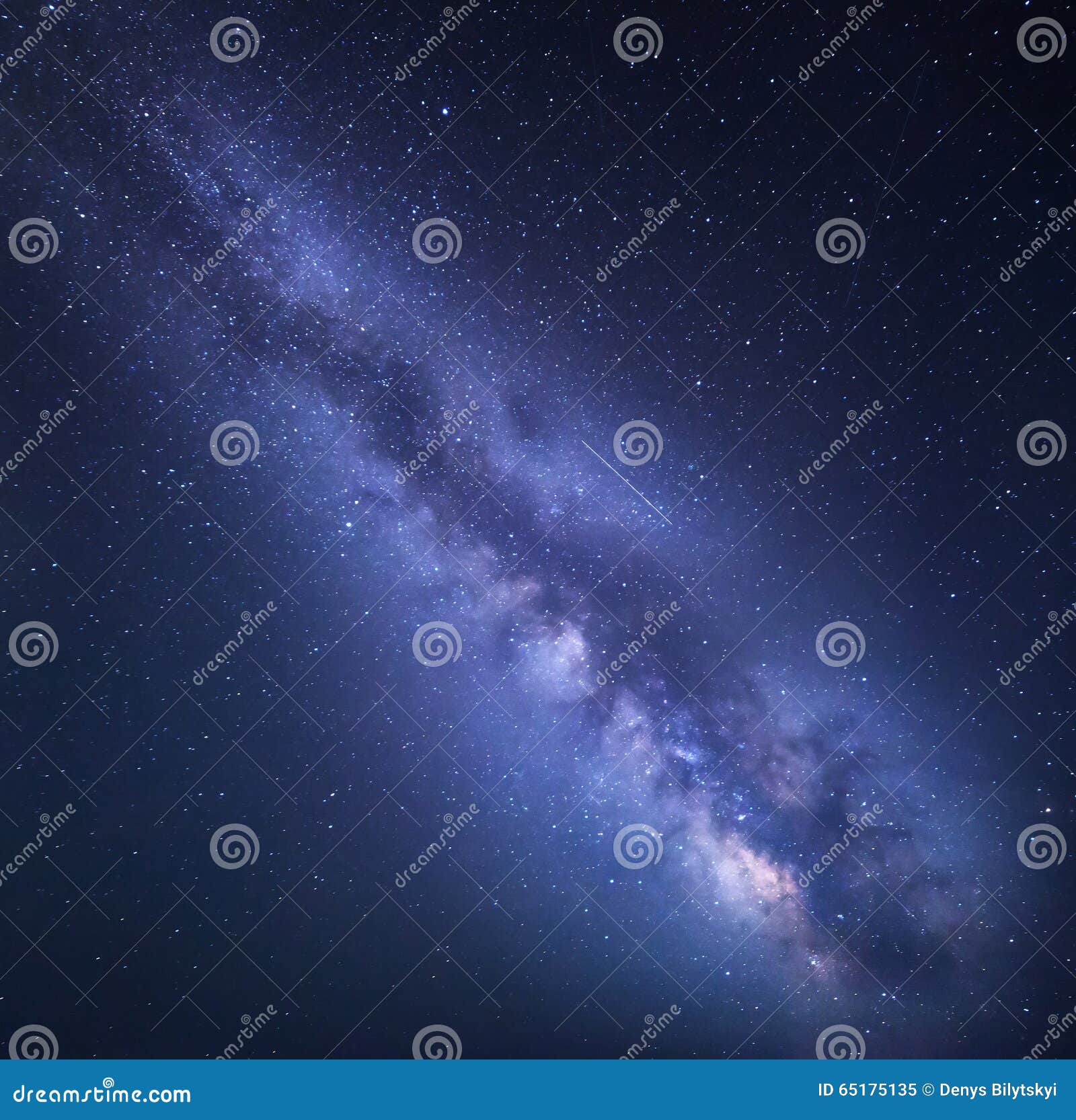 Night Starry Sky with Milky Way. Nature Background Stock Image - Image ...