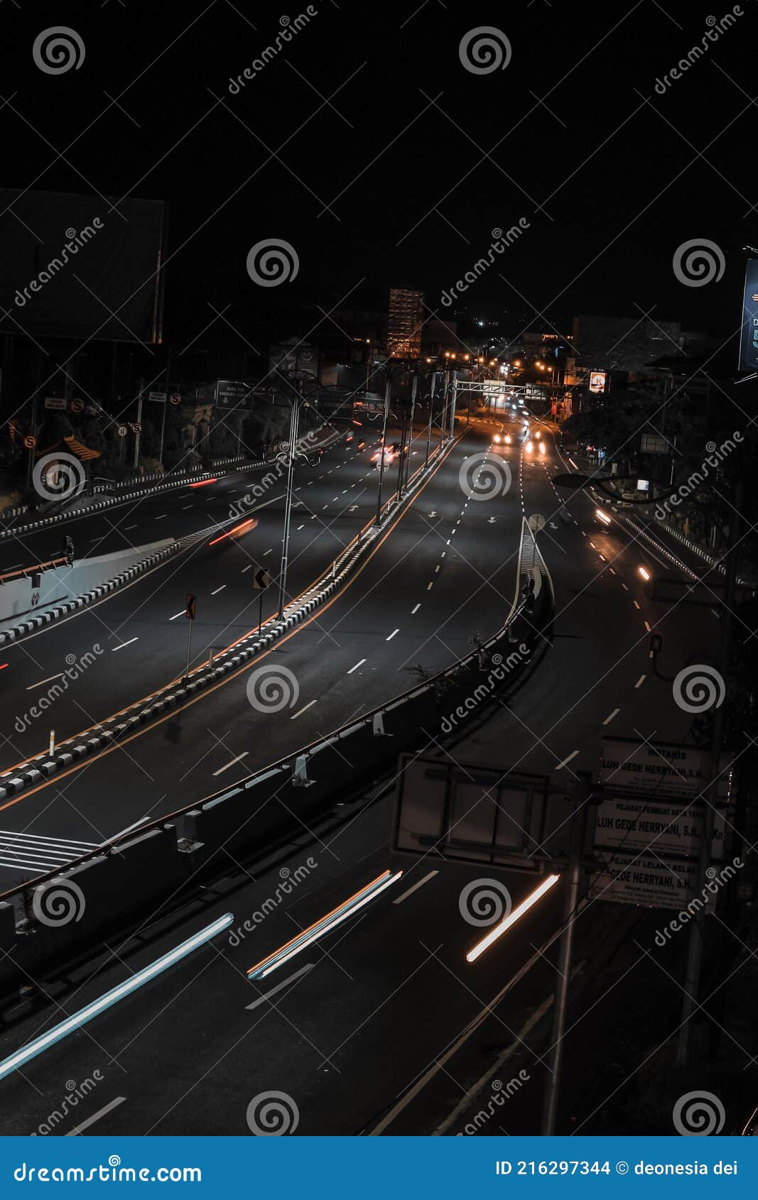 Night Street Atmosphere in Denpasar Bali Editorial Stock Image - Image ...