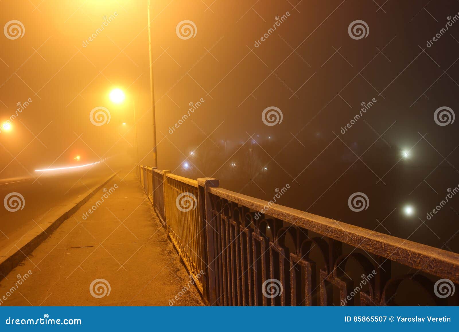 Night street in the fog stock image. Image of entry, ancient - 85865507