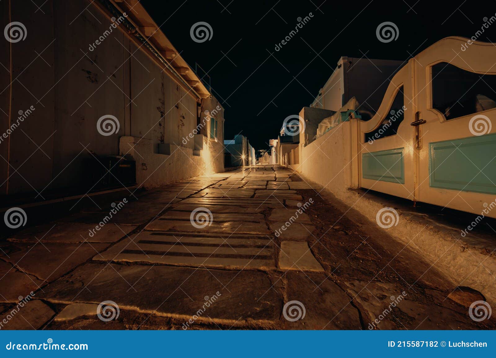 Night Street Middle Eastern Village Stock Photo - Image of ancient ...