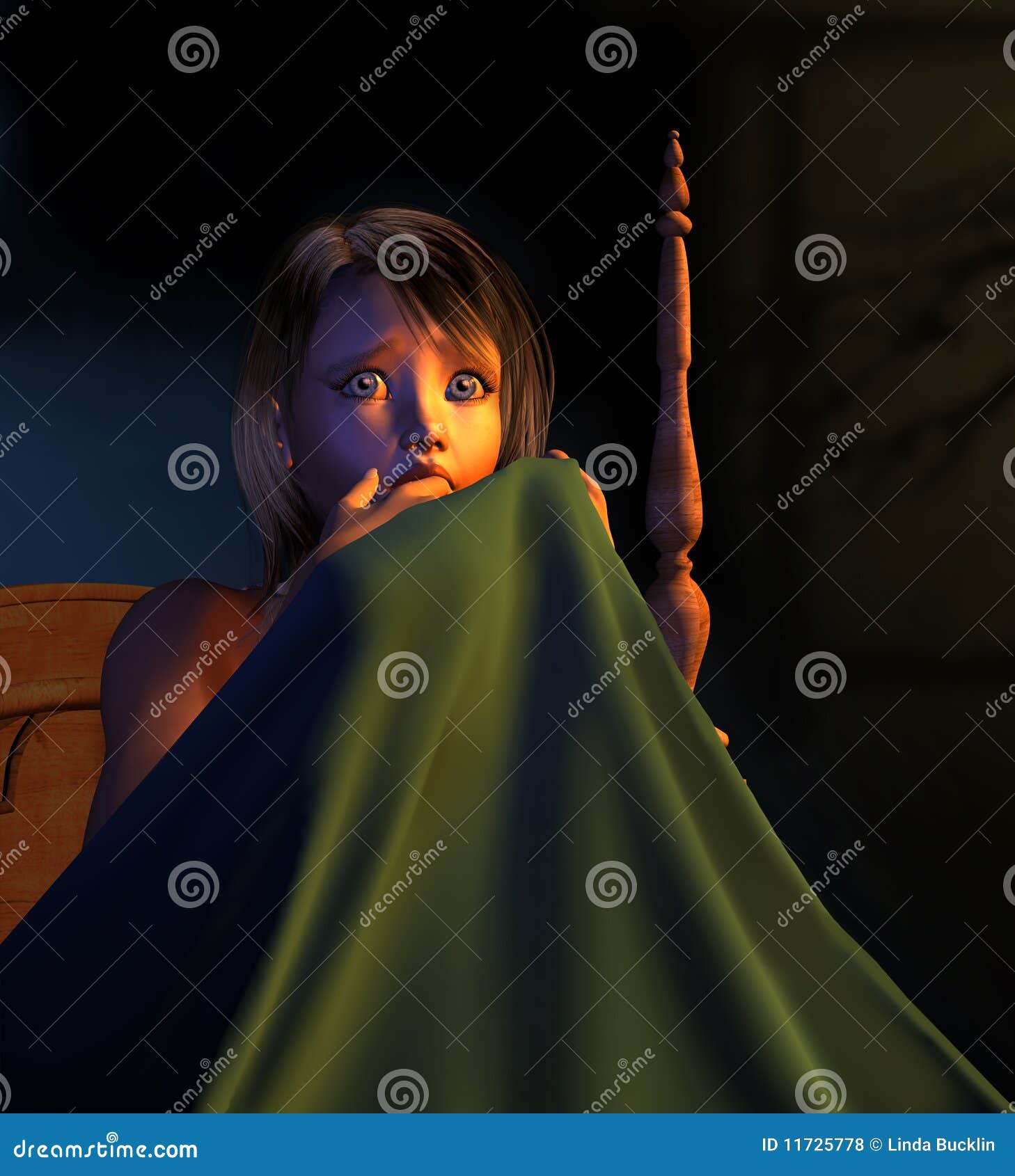 Night Terror stock illustration. Illustration of hide - 11725778