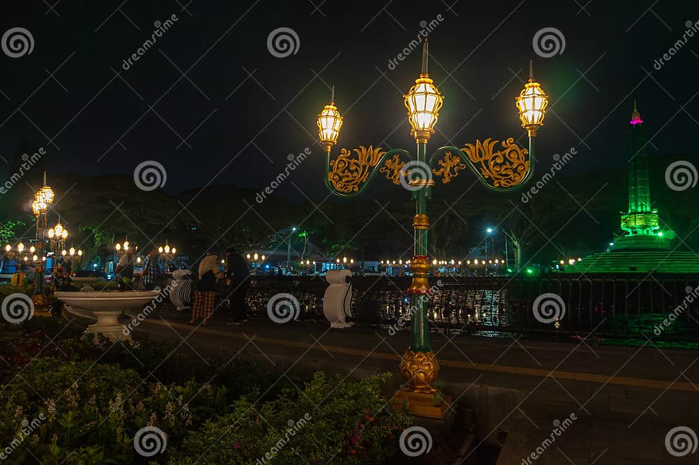 Night Time Atmosphere at the Tugu Monument in Malang City, East Java ... Night Time Atmosphere at the Tugu Monument in Malang City, East Java ...
