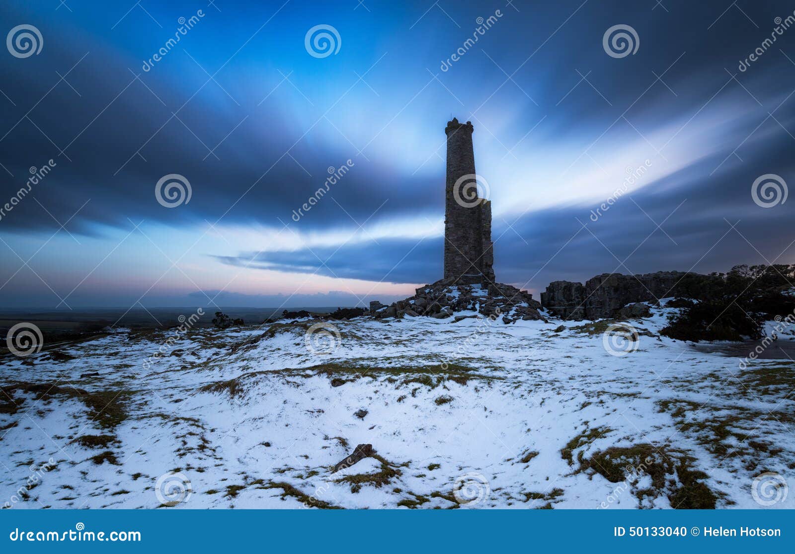 Night time on Bodmin Moor stock photo. Image of dusk - 50133040