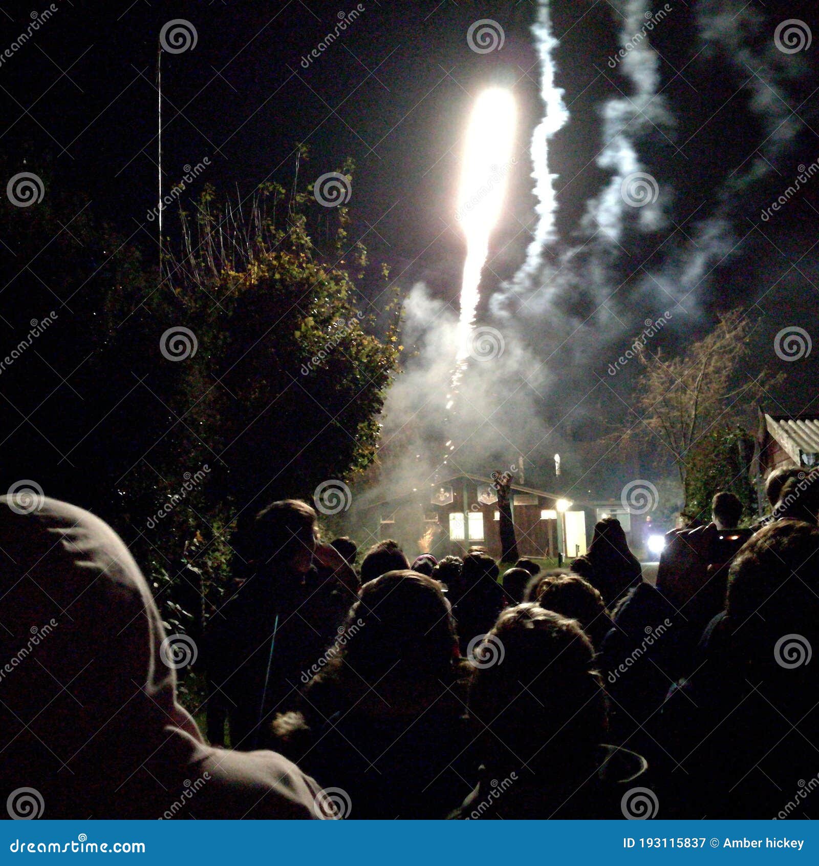 Night time fireworks stock image. Image of concert, stage - 193115837