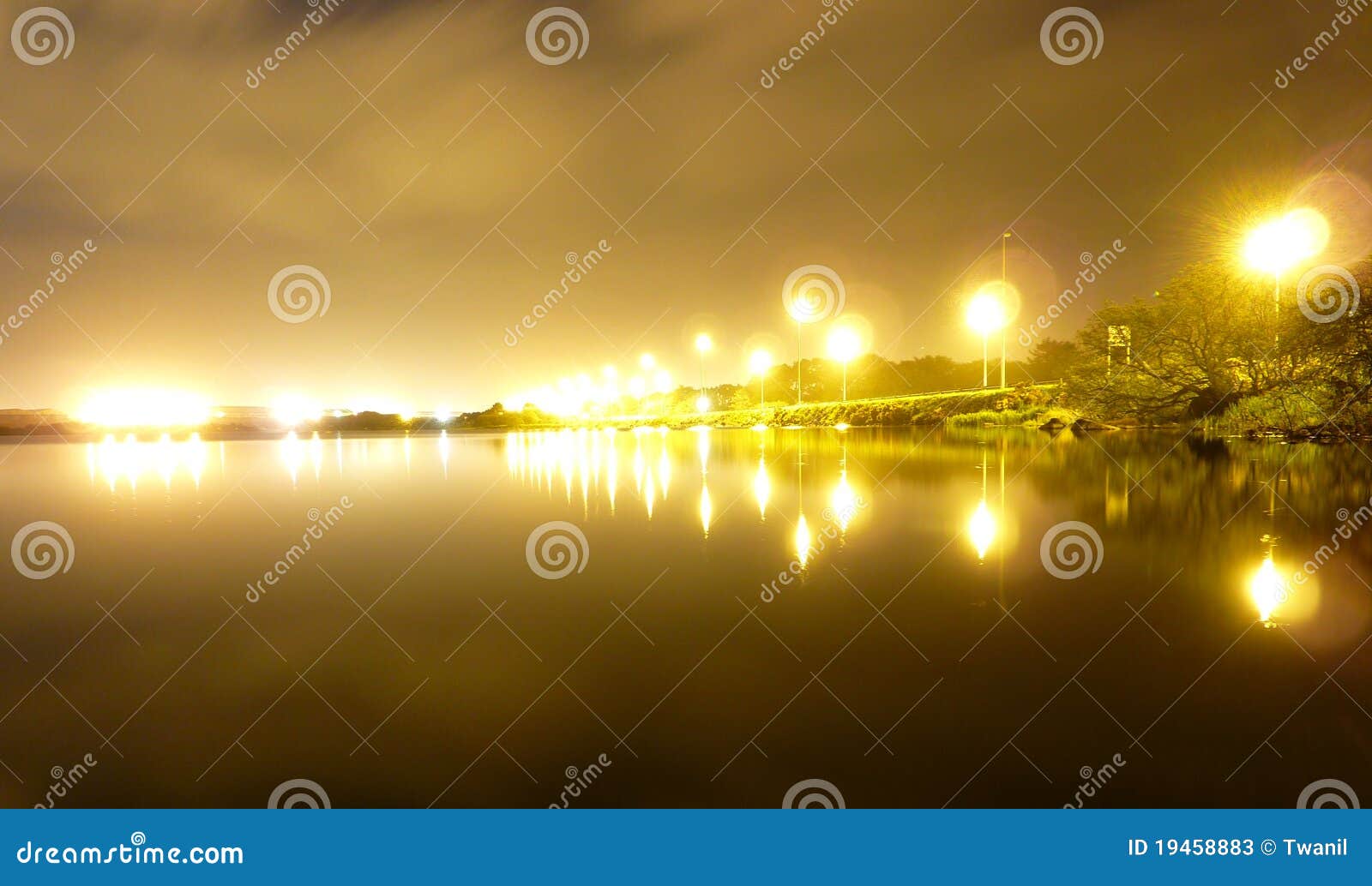 Night-Time Reflections stock image. Image of mood, moody - 19458883