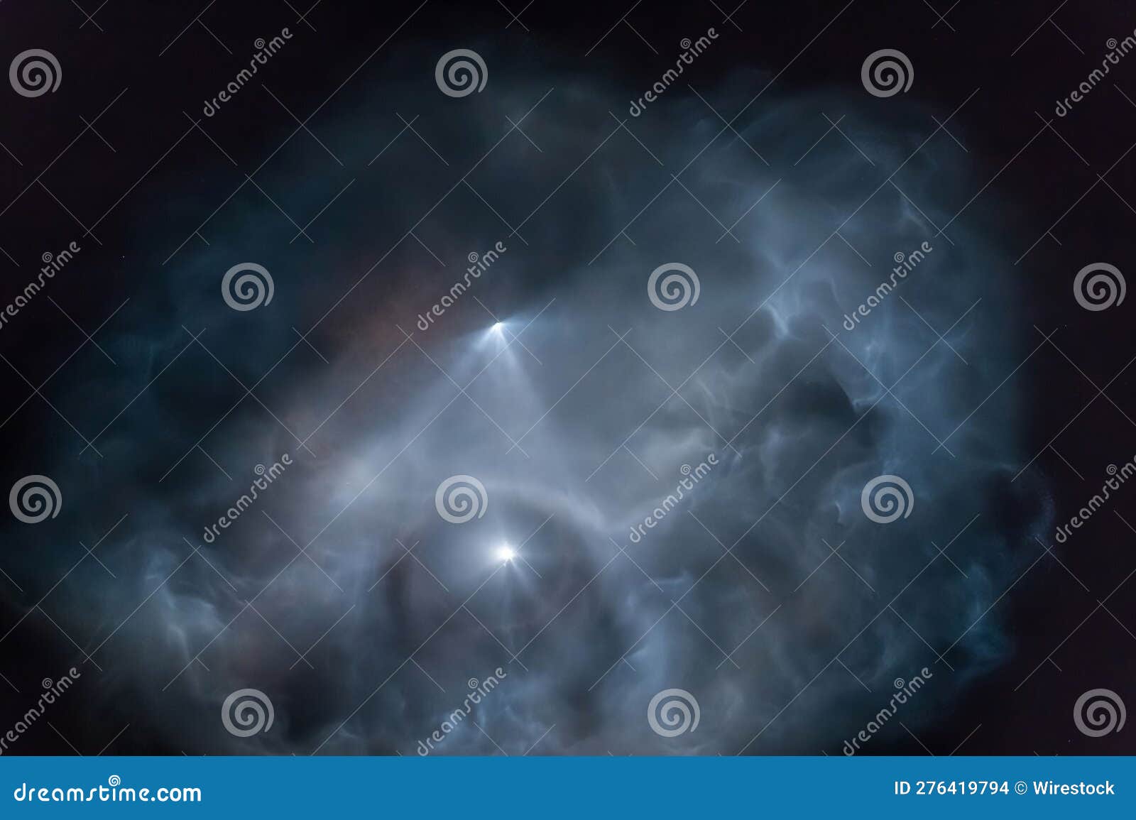 Night Time Rocket Launch Captured from a Low Angle View with a Dramatic ...