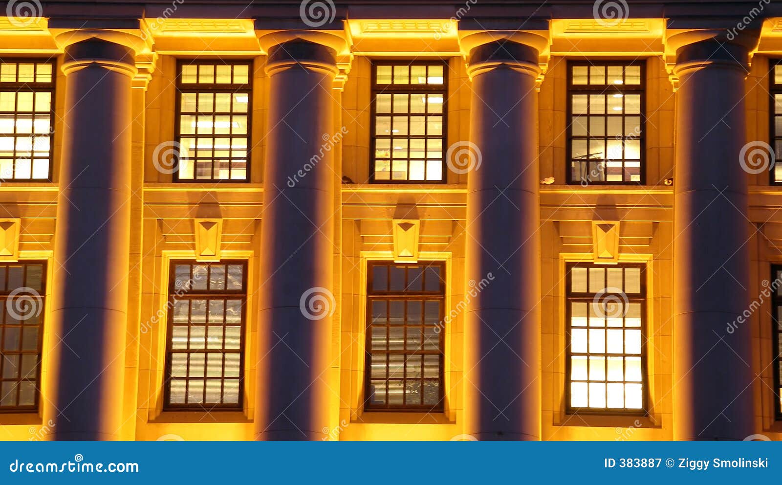 Night time structure stock image. Image of architecture - 383887