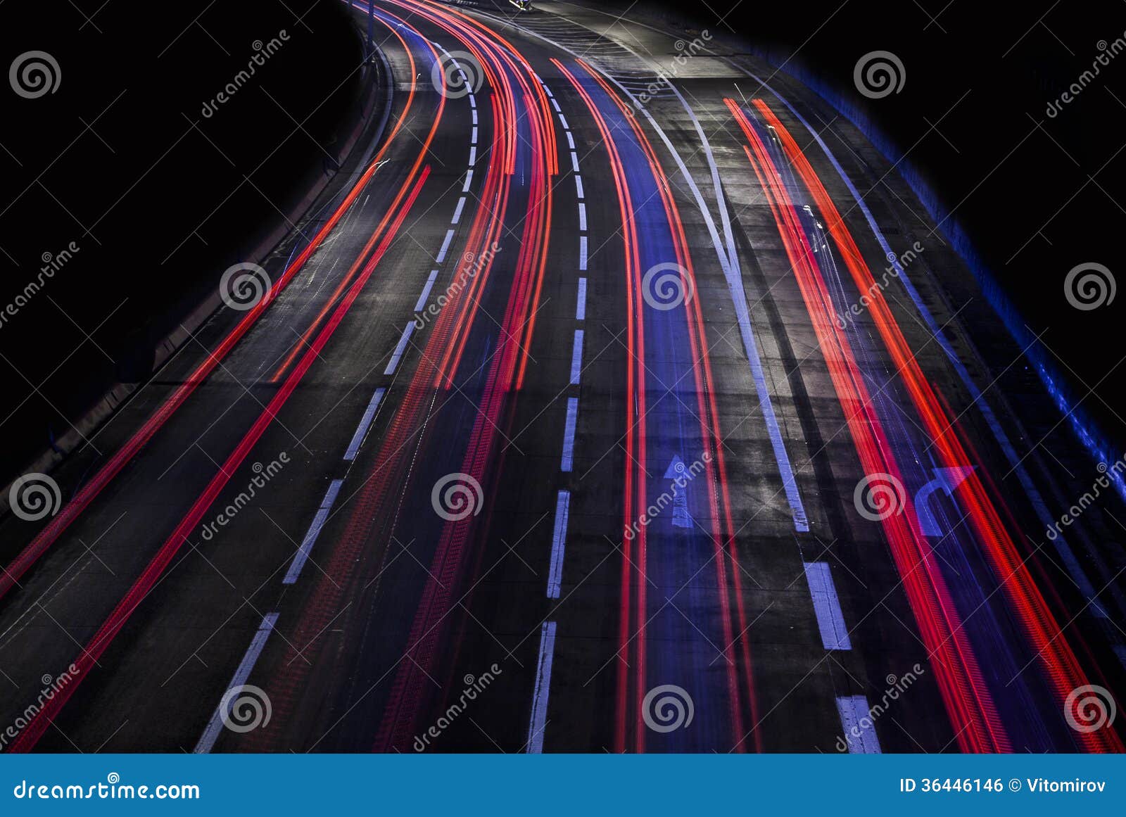 Night Time Traffic Lights,light Trace Stock Photo - Image of fast ...