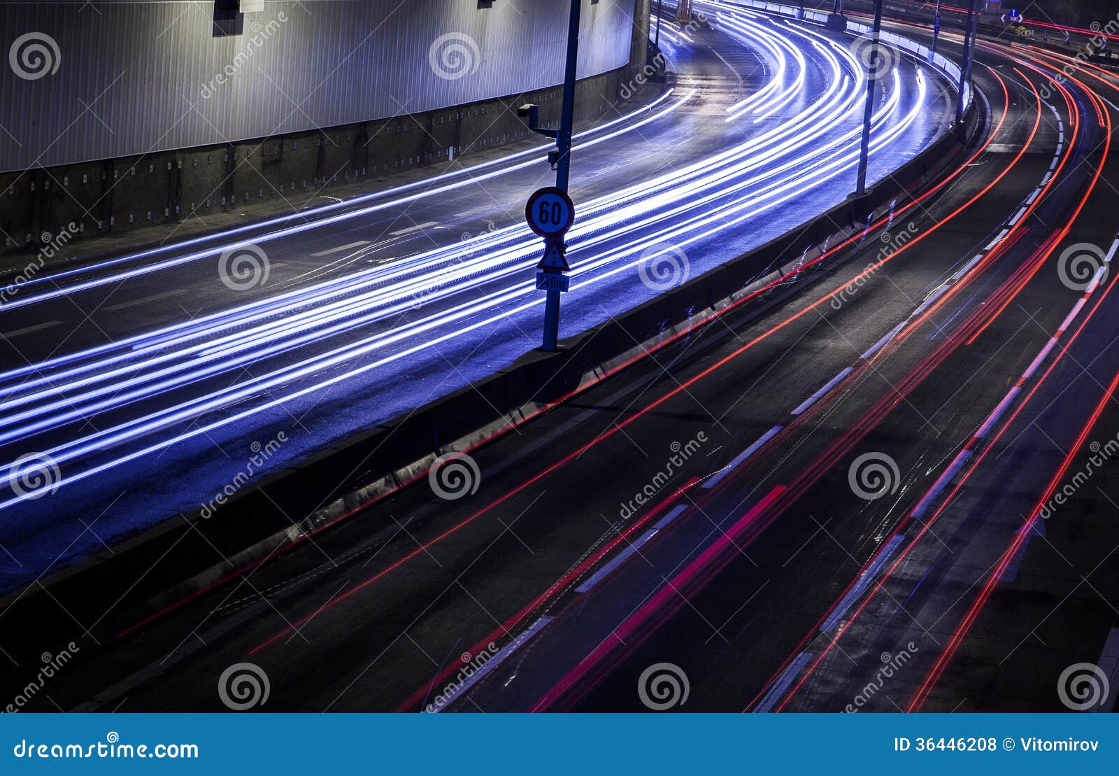 Night Time Traffic Lights,light Trace Stock Photo - Image of multiple ...