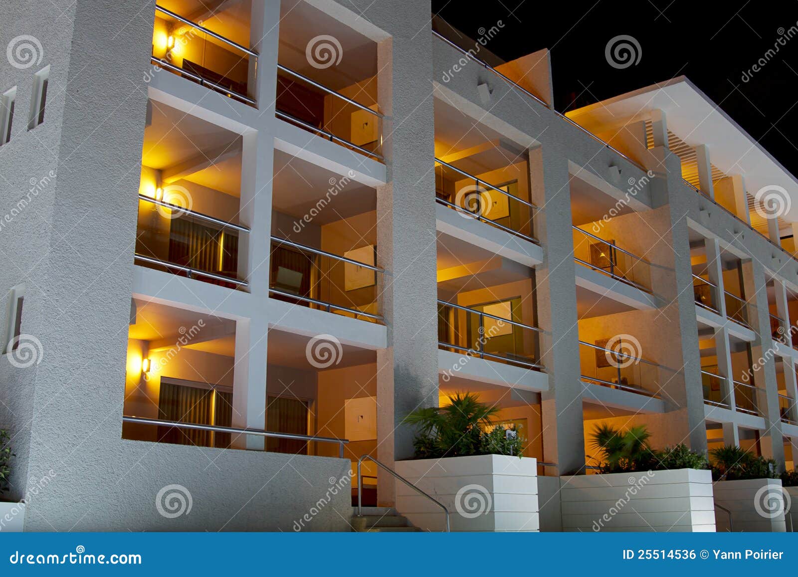 Night time vacation stock photo. Image of resort, structure - 25514536