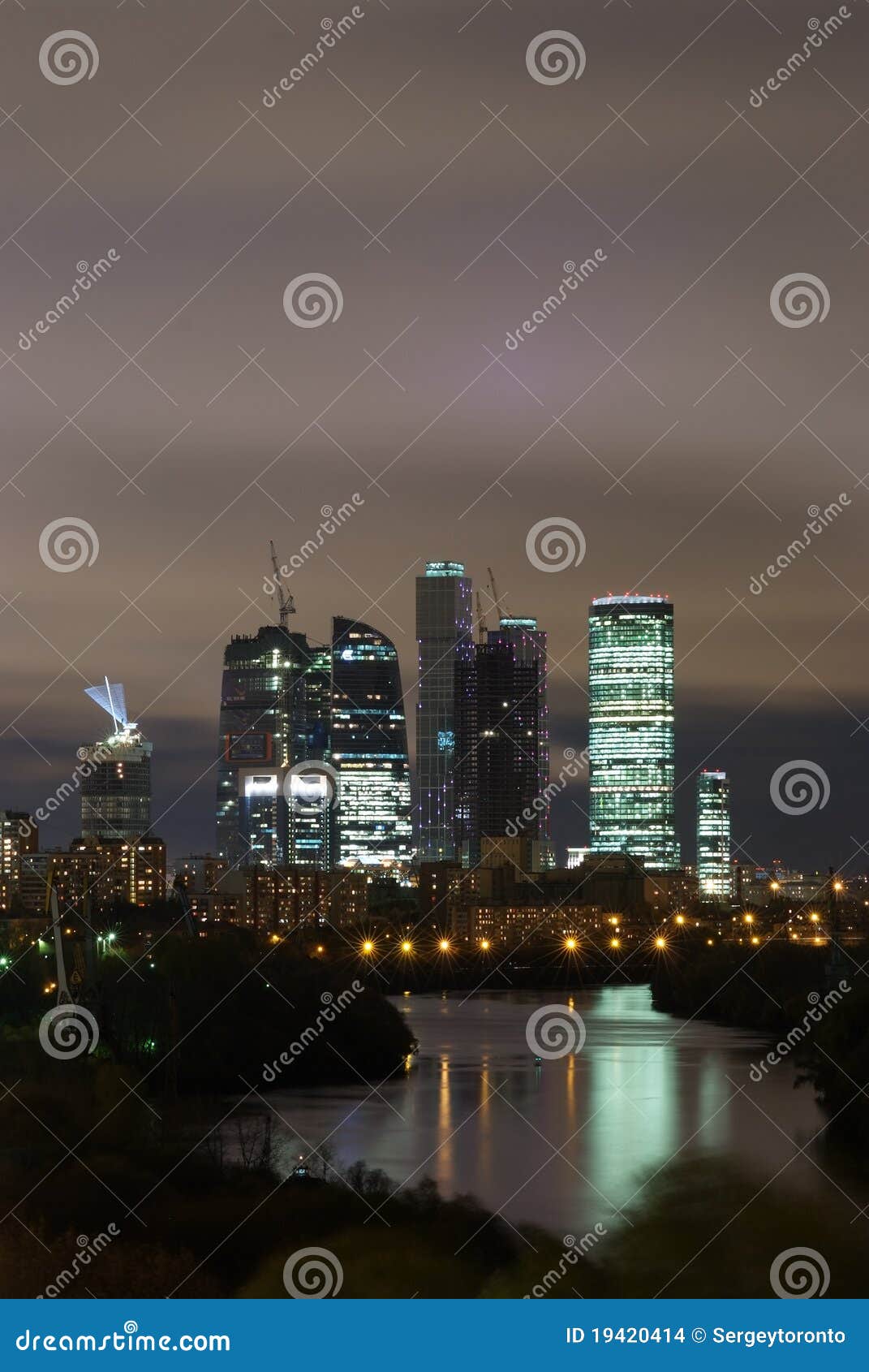 Night town stock photo. Image of circle, lights, city - 19420414