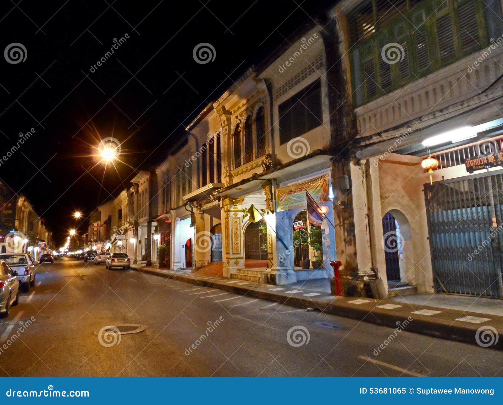 Night town phuket editorial image. Image of shop, night - 53681065