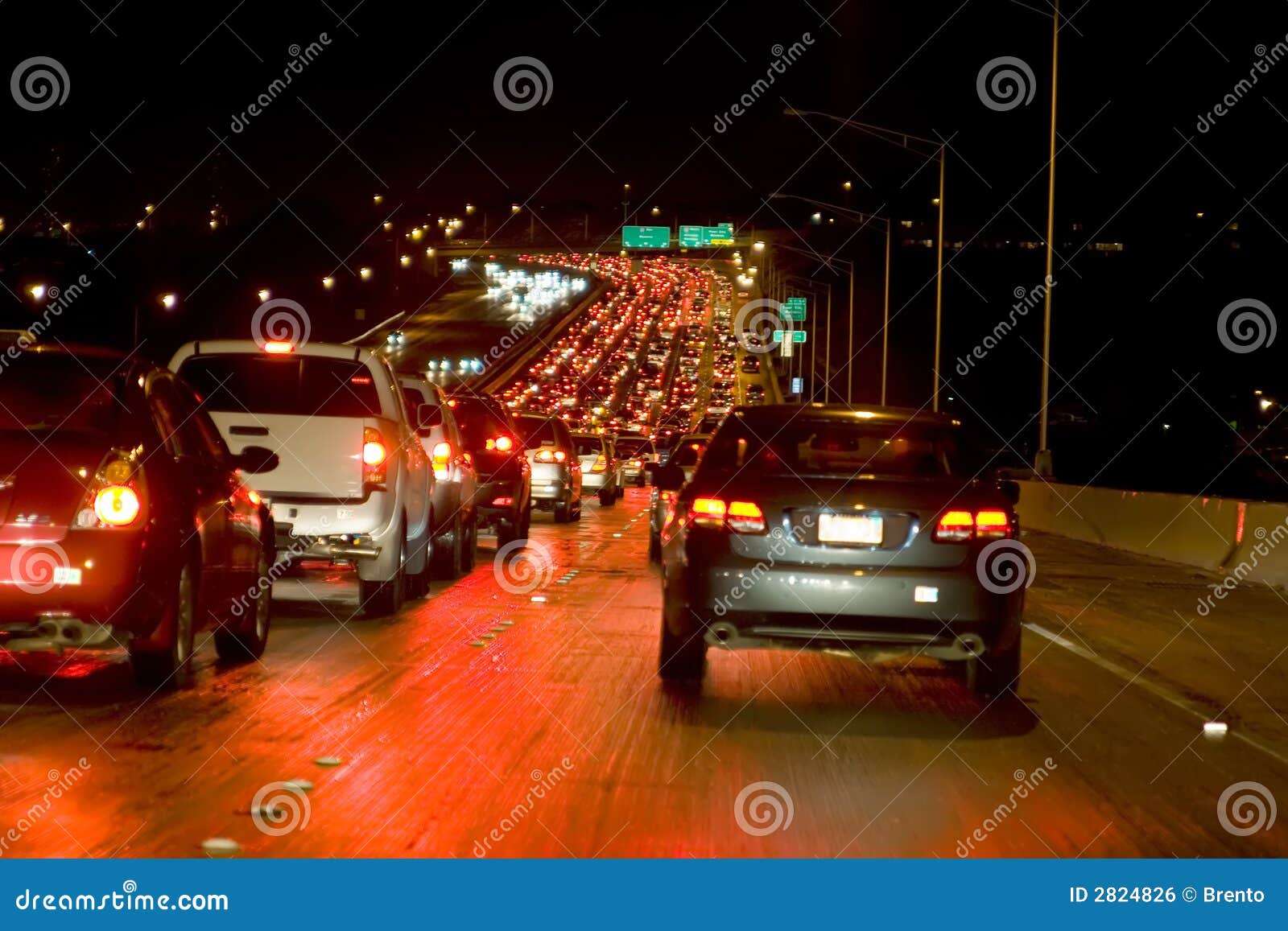 Night Traffic stock photo. Image of moving, lights, drive - 2824826