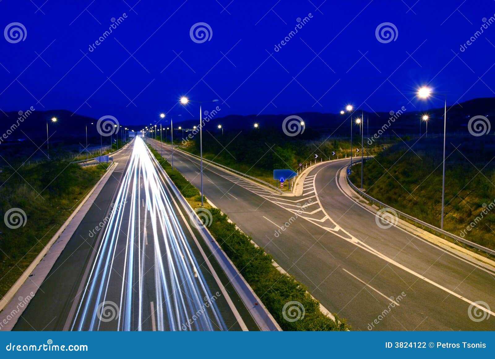 Night traffic stock photo. Image of highway, driveway - 3824122