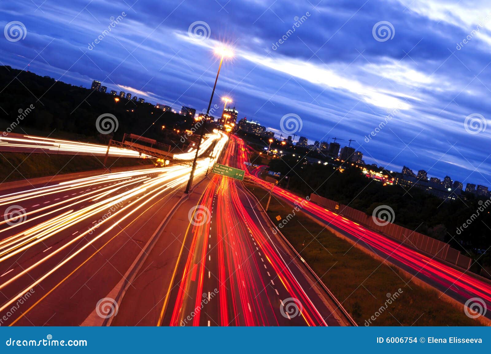 Night traffic stock photo. Image of blurred, modern, auto - 6006754
