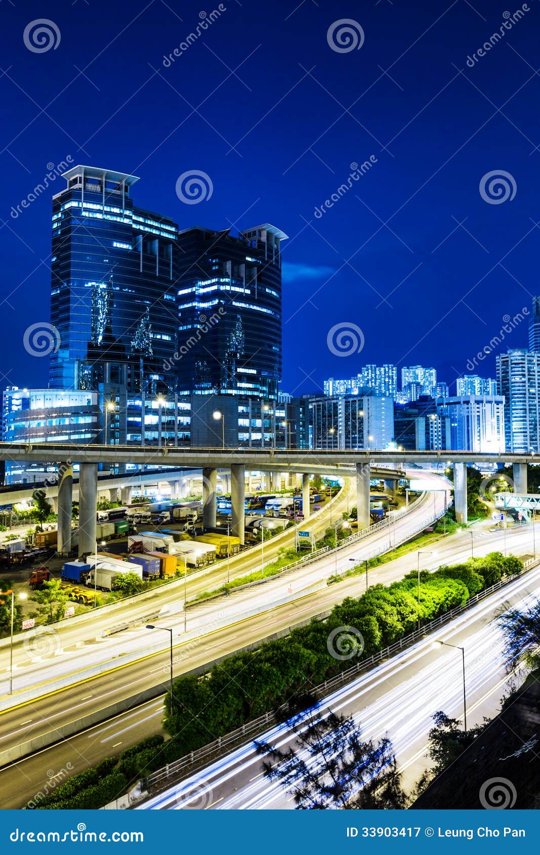 Night traffic in city stock image. Image of cityscape - 33903417