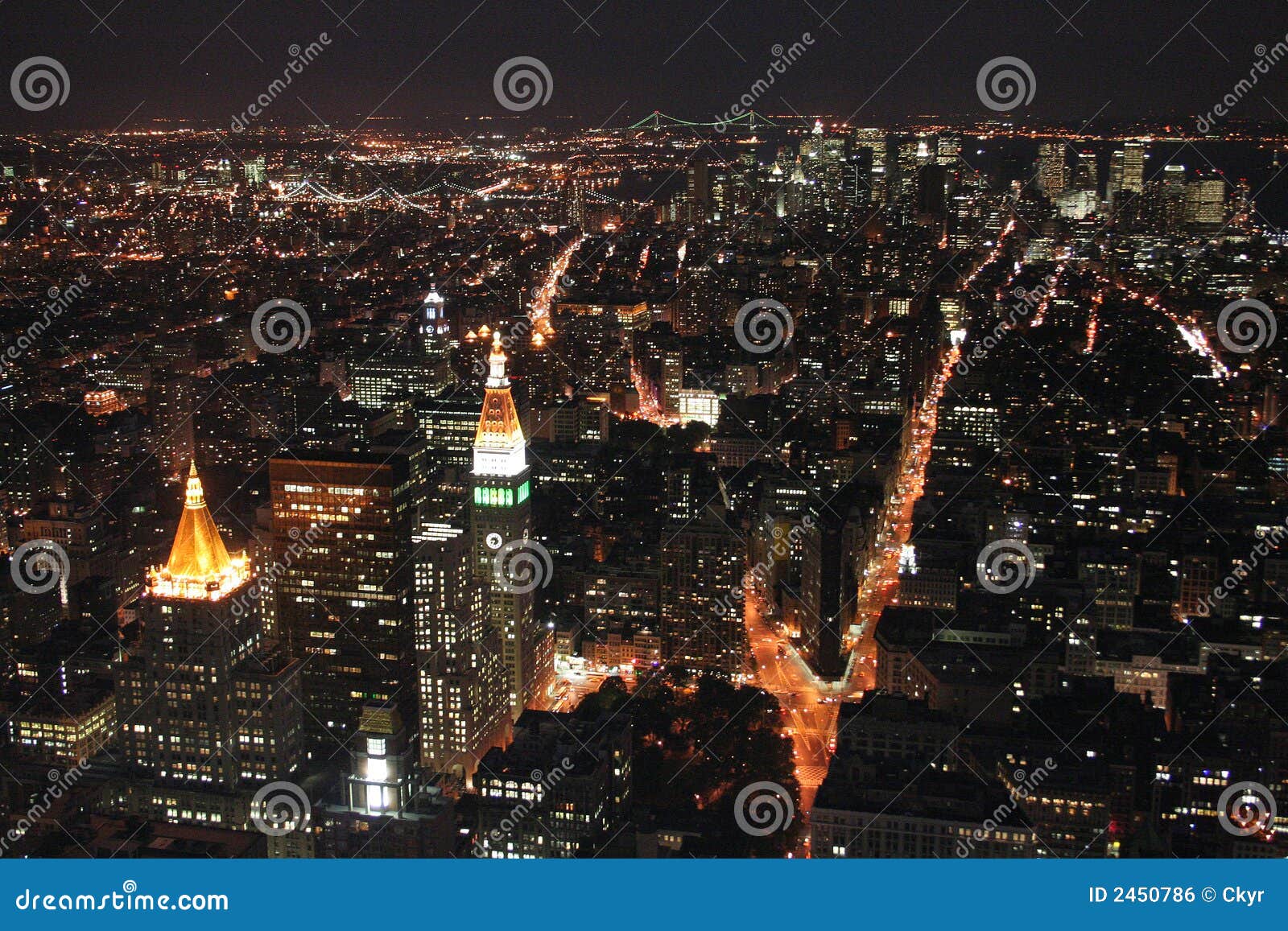 Night traffic in New York stock photo. Image of night - 2450786
