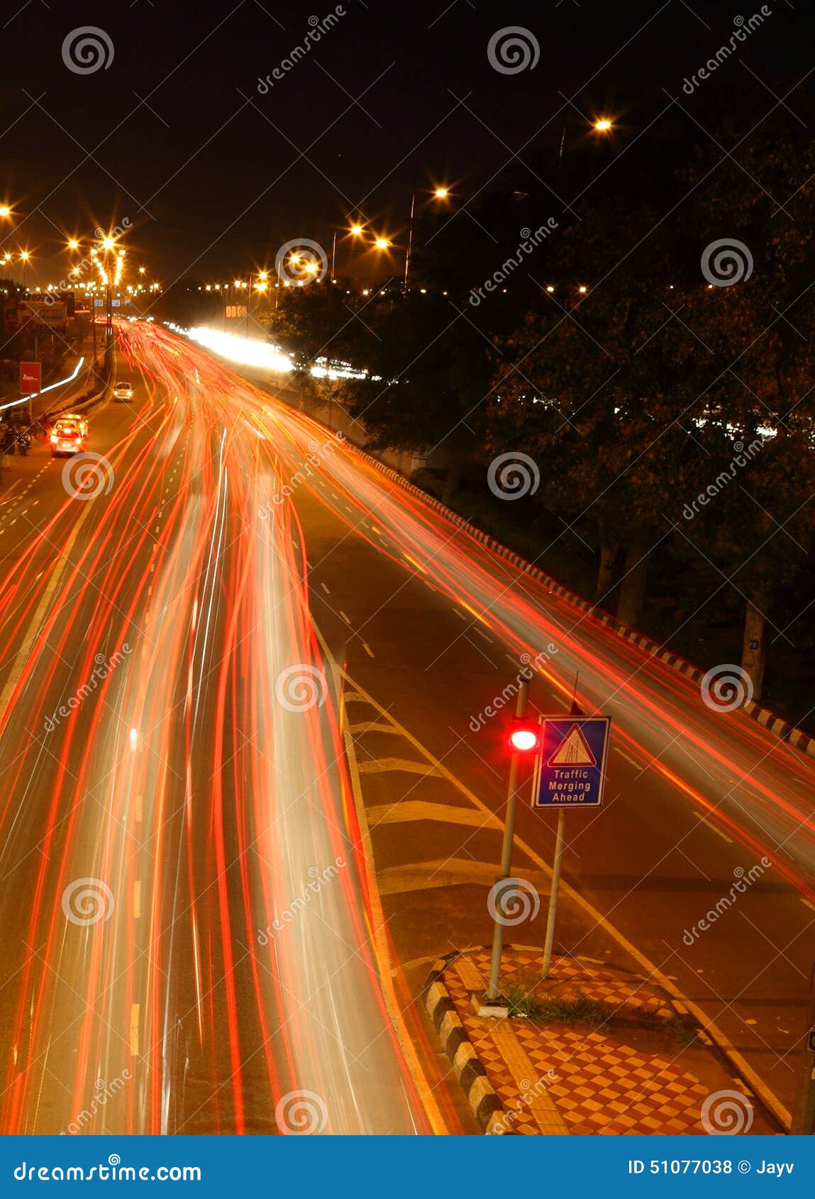 Rush Hour Traffic at Night in New Delhi, India Stock Photo - Image of ...