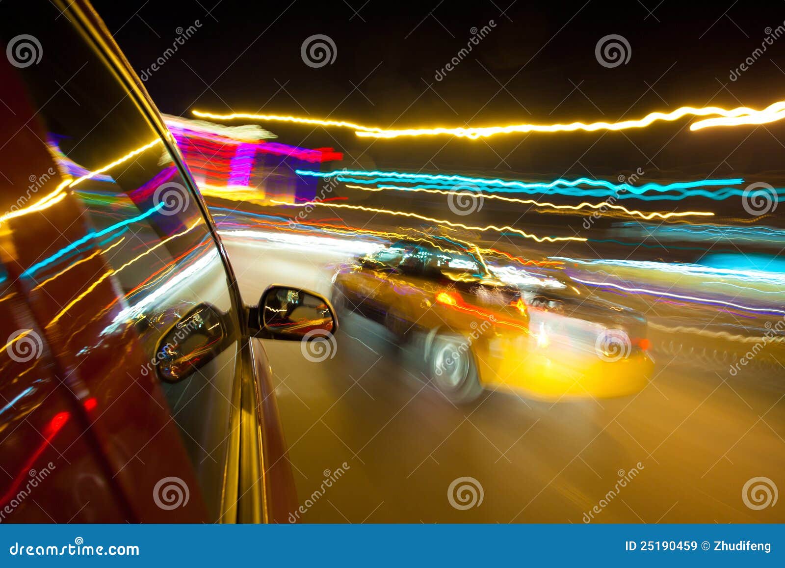 Night Traffic,shoot from the Window of Rush Car Stock Image - Image of ...