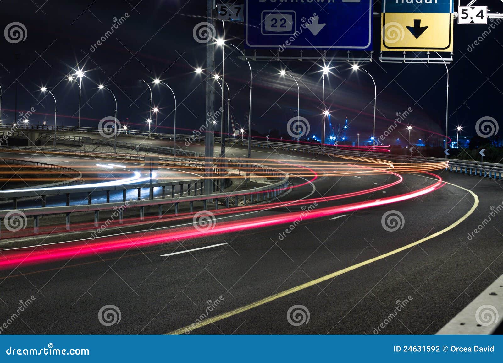 Night Trails stock photo. Image of city, light, architecture - 24631592