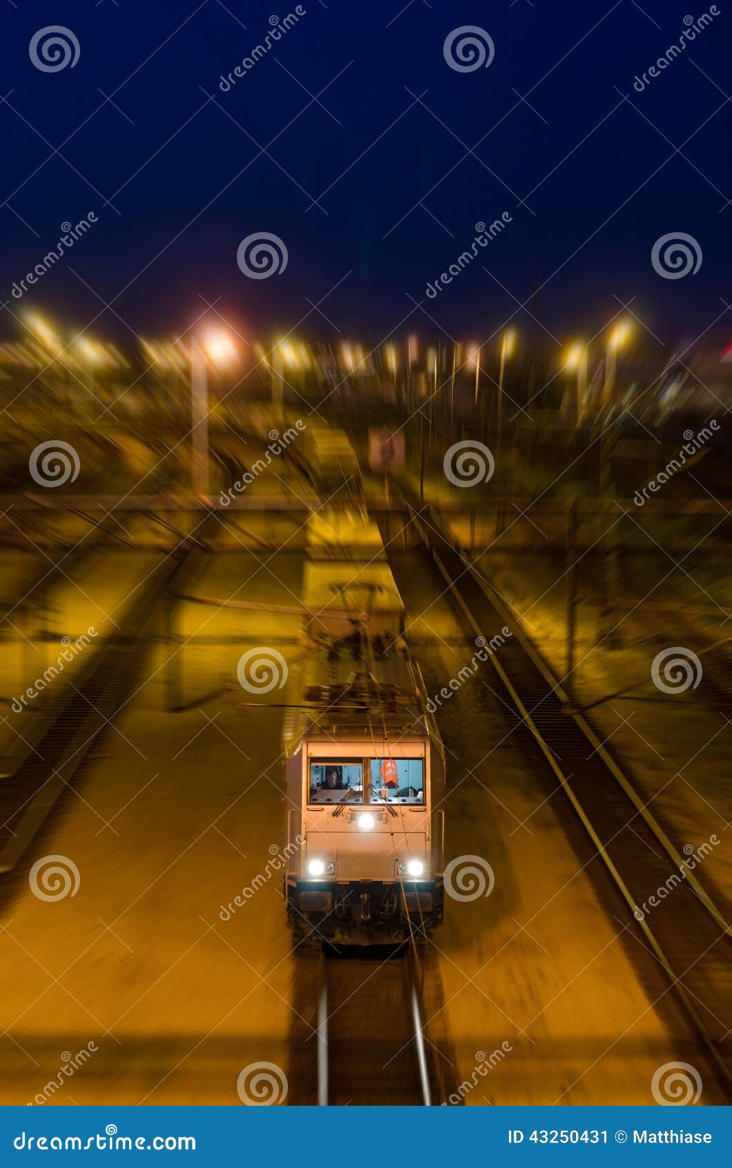 Night train stock image. Image of increase, connect, lighting - 43250431