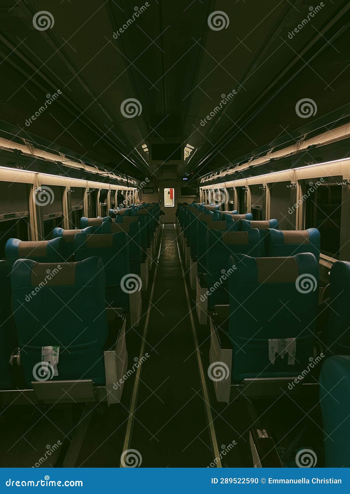 Night train seating stock photo. Image of train, lonely - 289522590