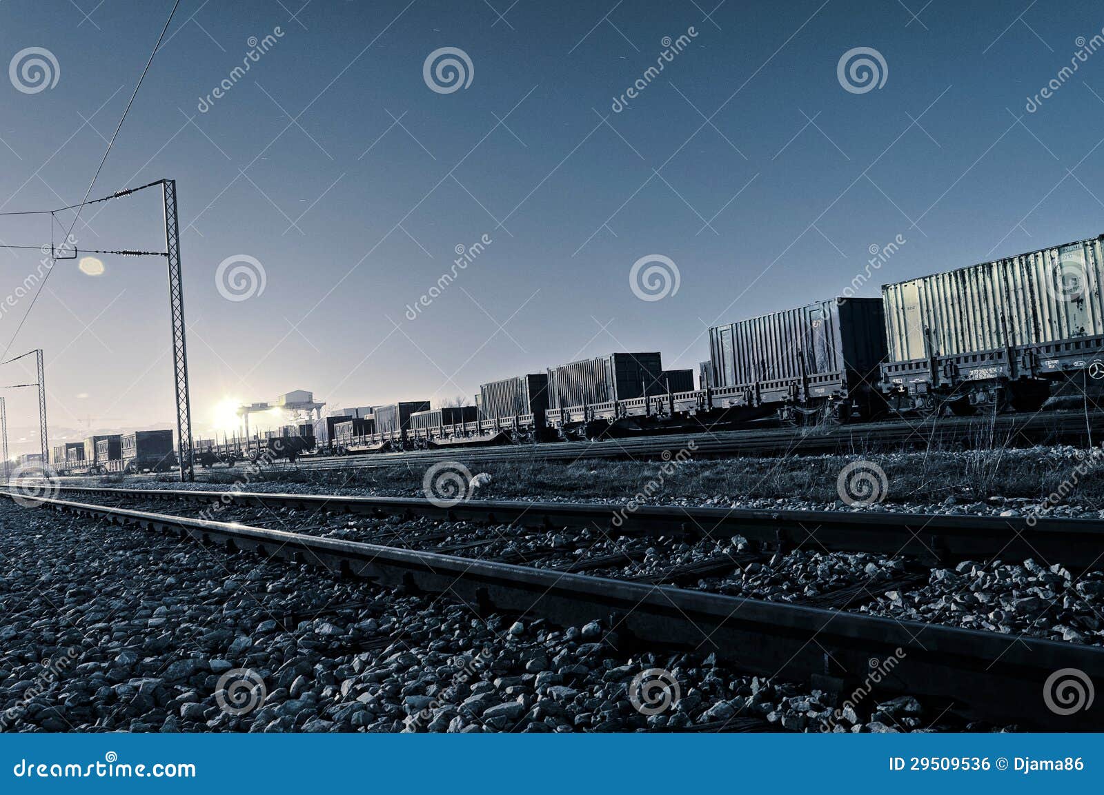 Night trains stock photo. Image of train, forceful, trains - 29509536