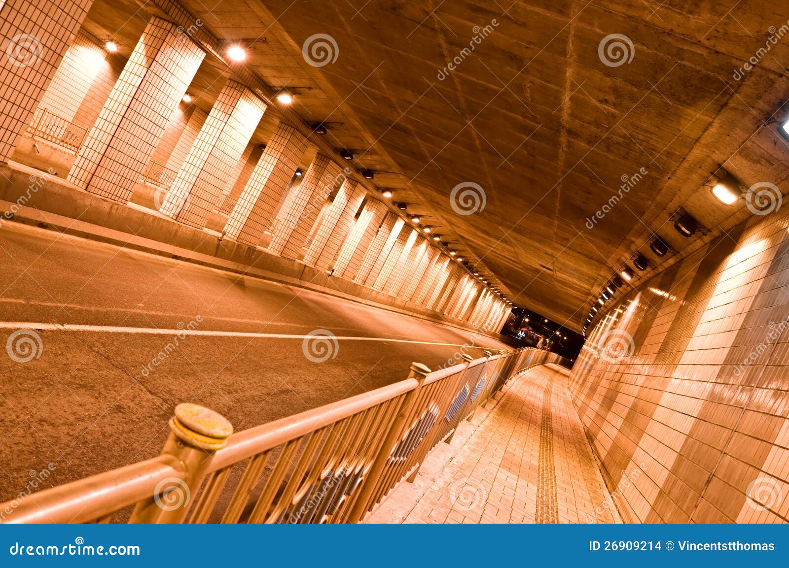 Night Tunnel stock photo. Image of asphalt, highway, passage - 26909214