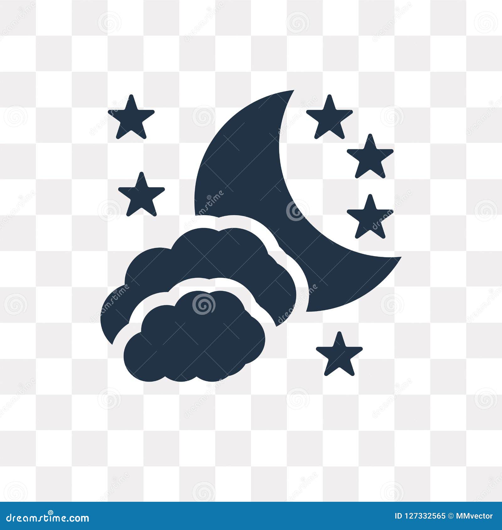 Night Vector Icon Isolated On Transparent Background, Night Tra Stock ...