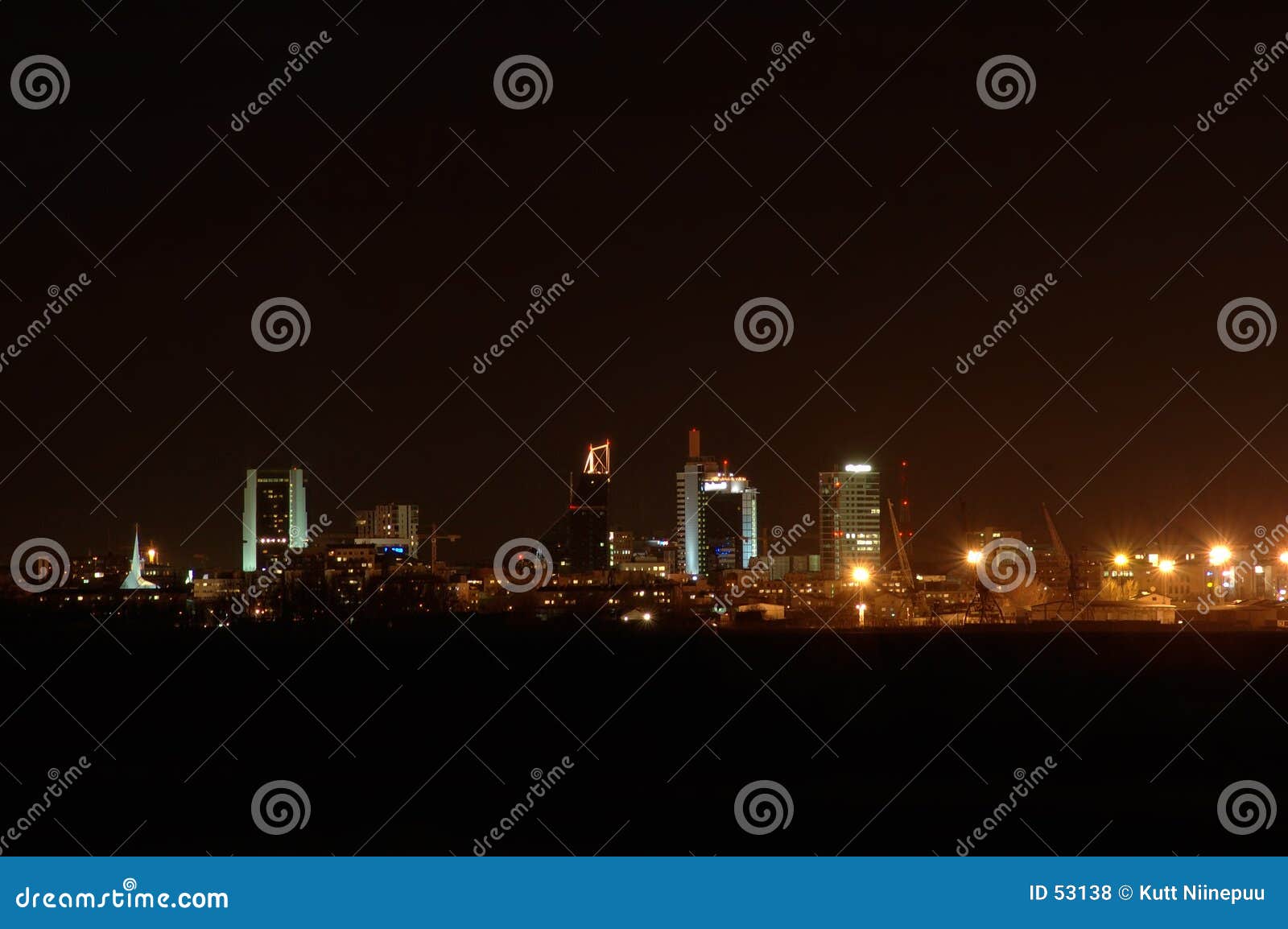 Night View 1 stock photo. Image of tallinn, illuminated - 53138