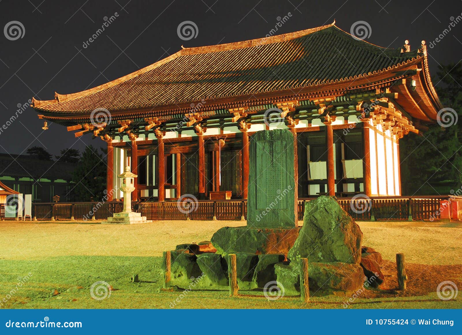 Night View of Ancient Temple Stock Photo - Image of monument, scene ...