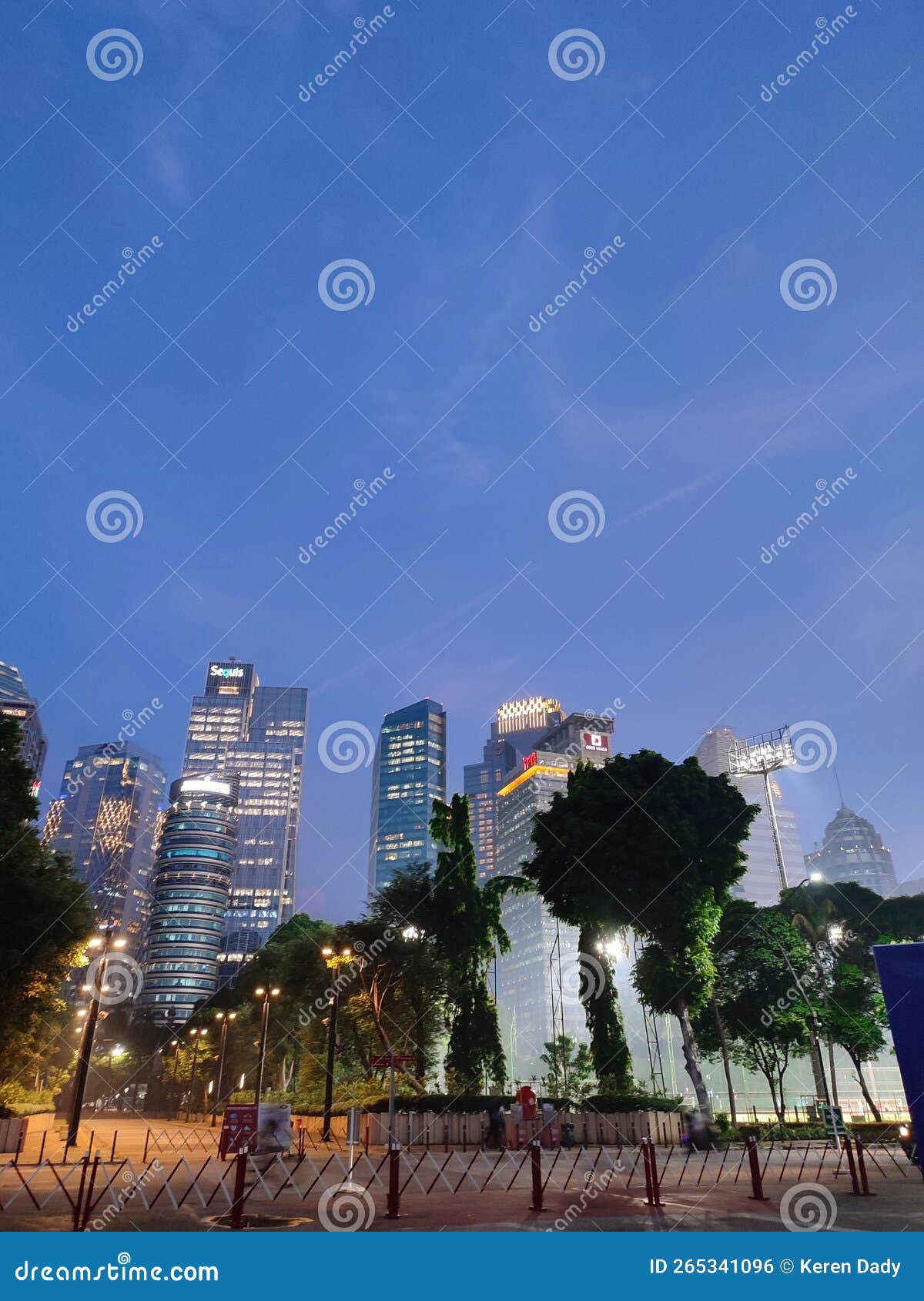 Night View with Beautiful Buildings Stock Photo - Image of landmark ...