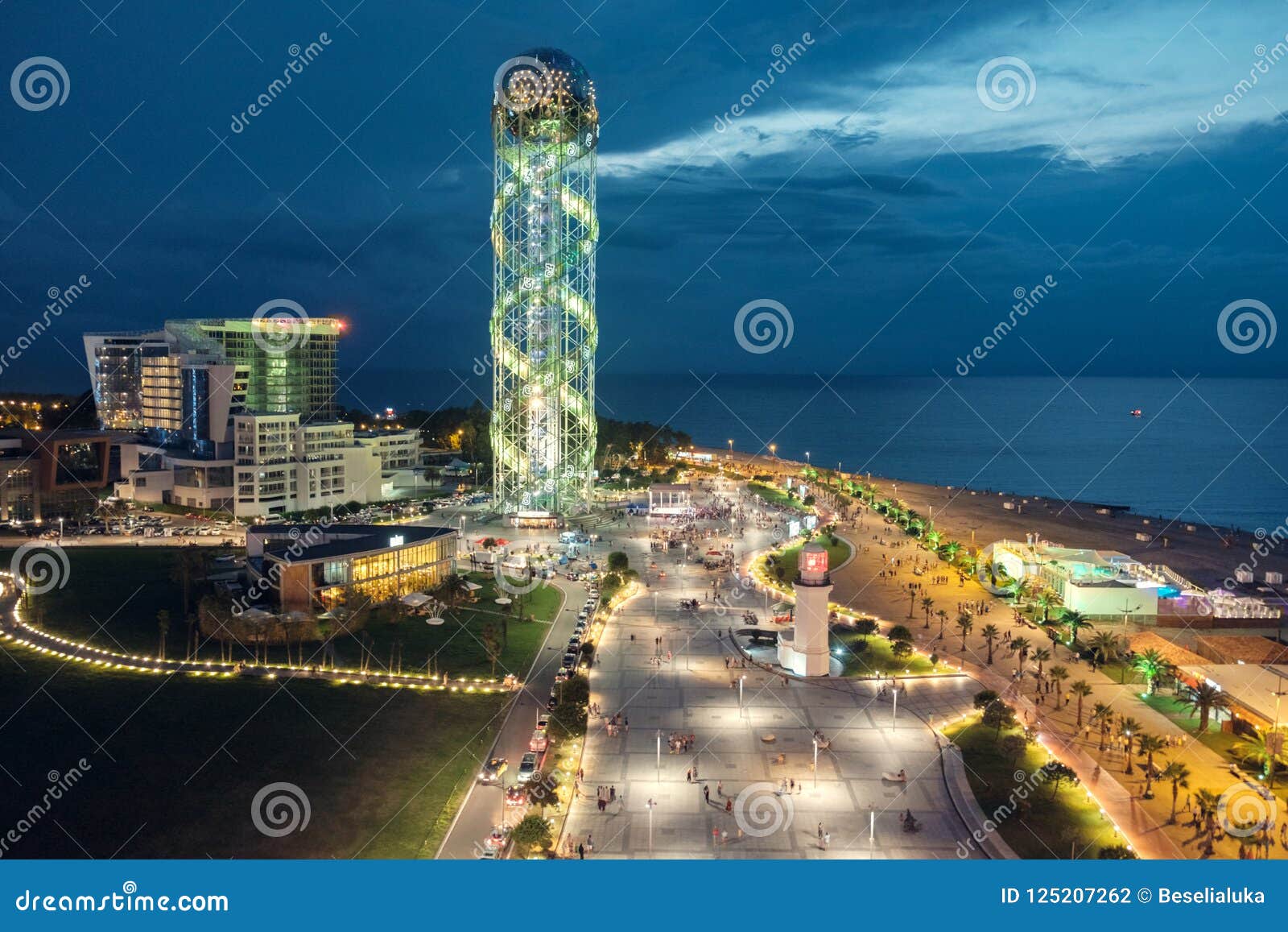 Night view stock photo. Image of georgia, architecture - 125207262