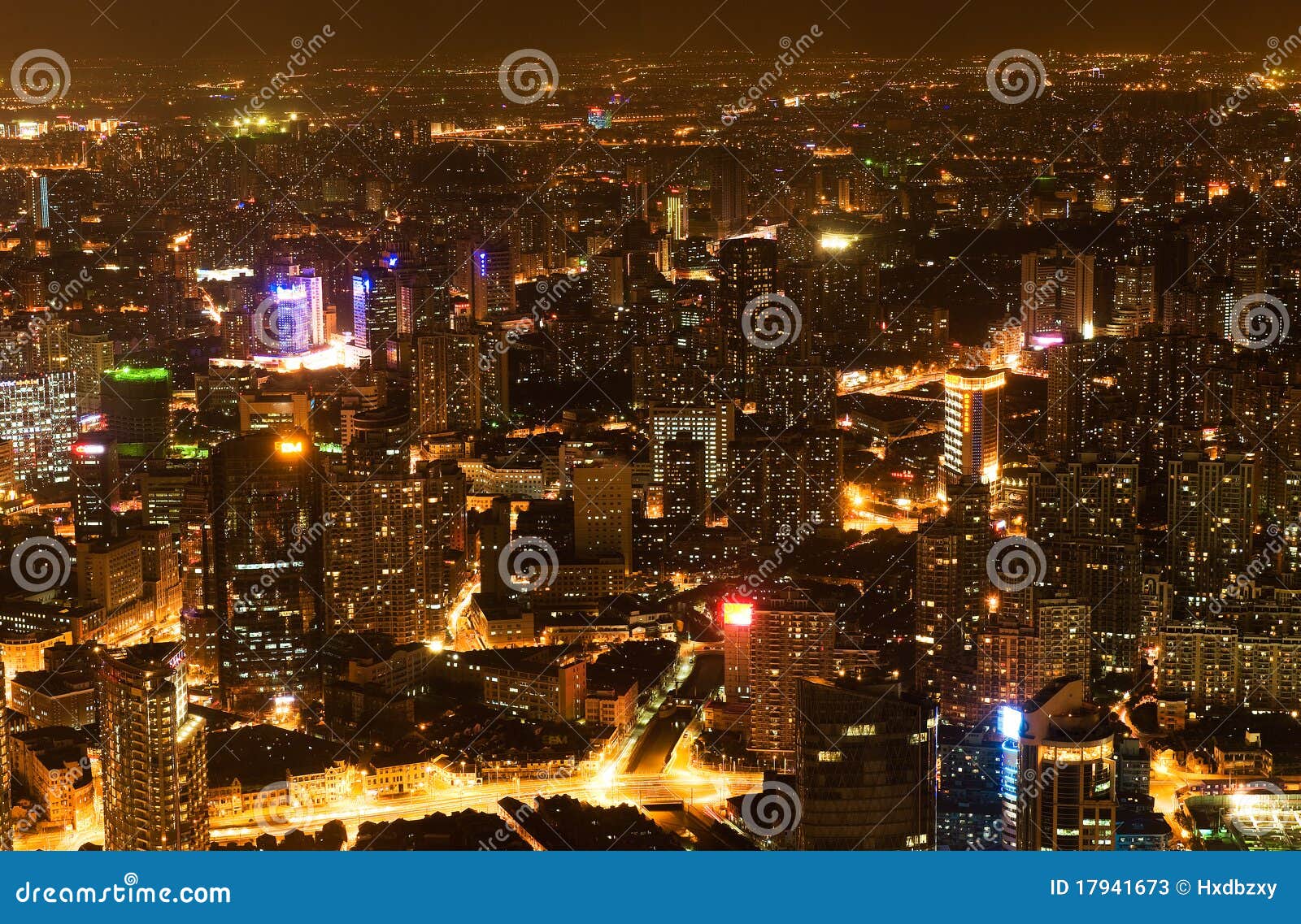 Night View of China Shanghai Editorial Stock Photo - Image of bund ...