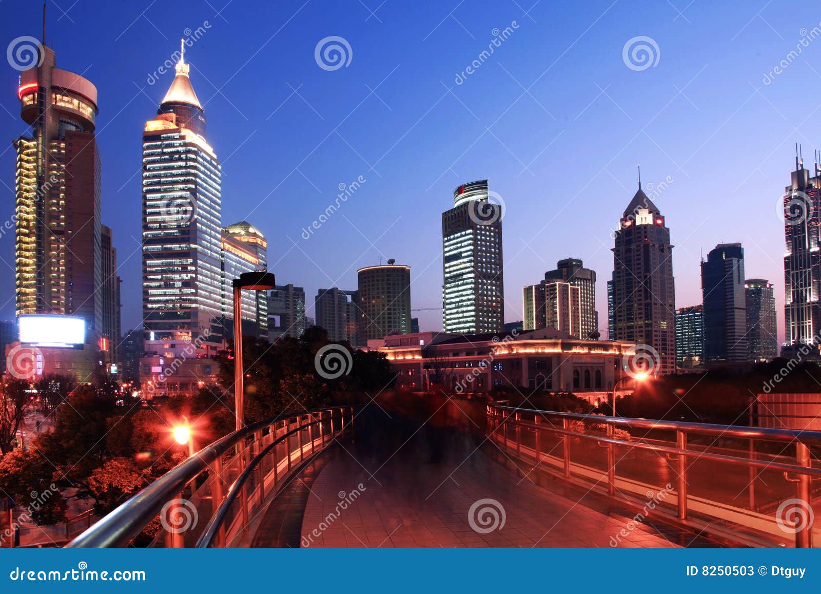 The night view of city stock image. Image of office, cloud - 8250503