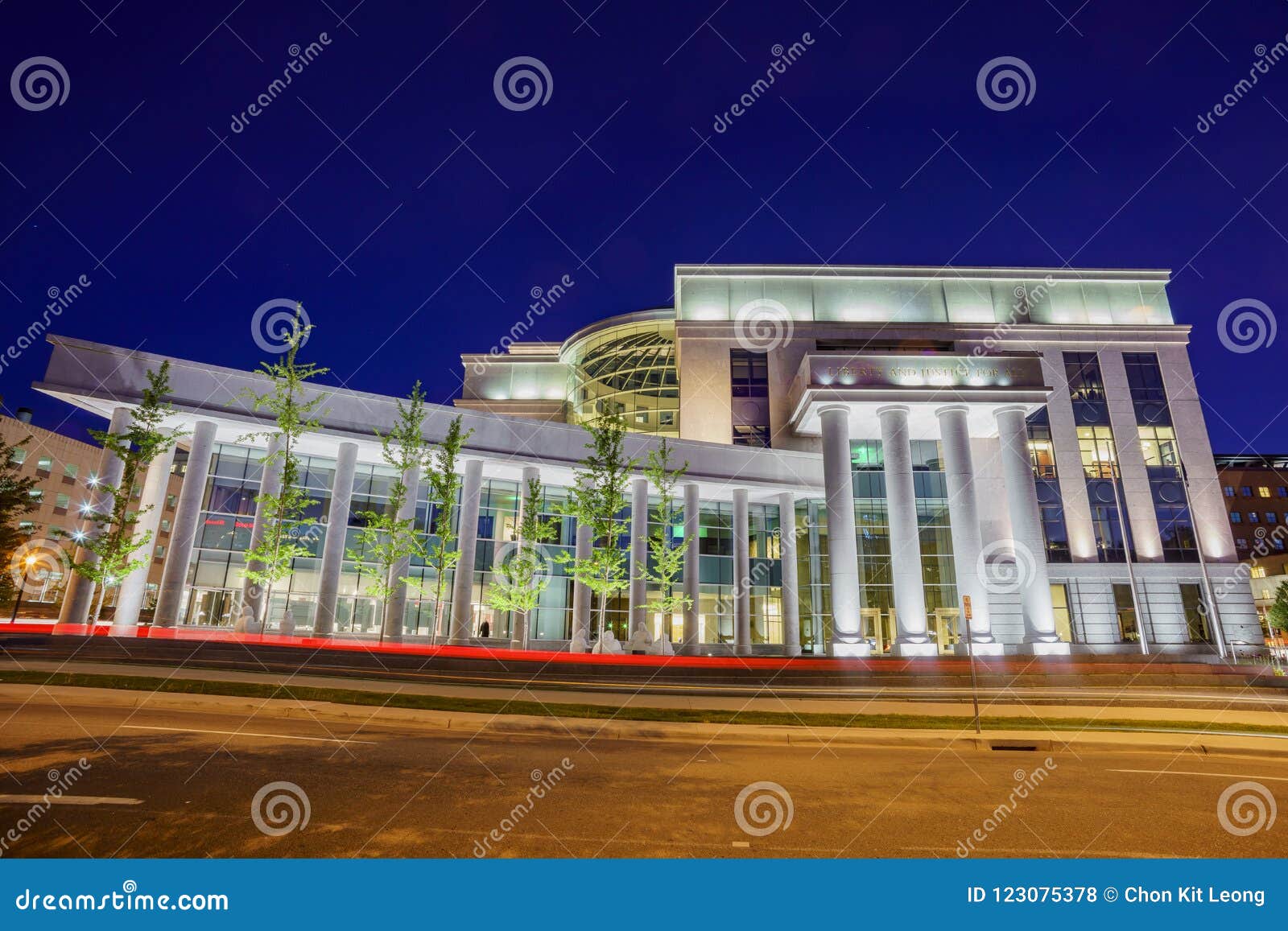 Night View of the Colorado State Public Defender Editorial Stock Photo ...