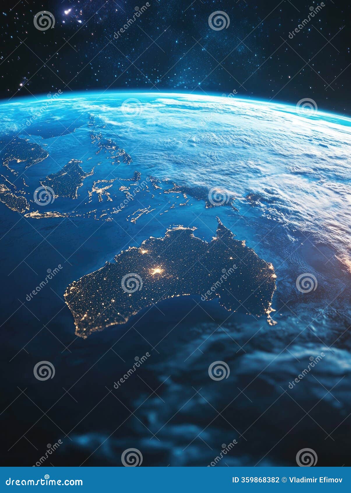 Night view of Earth stock photo. Image of generated - 359868382