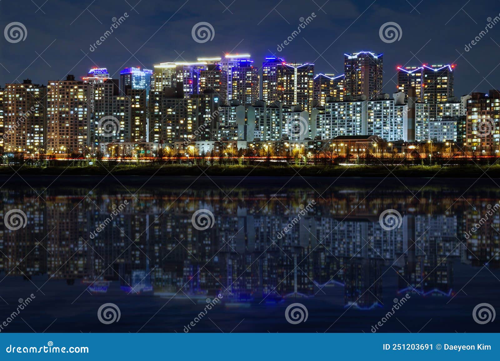 The Night View of Han River in Seoul, Korea Stock Image - Image of asia ...