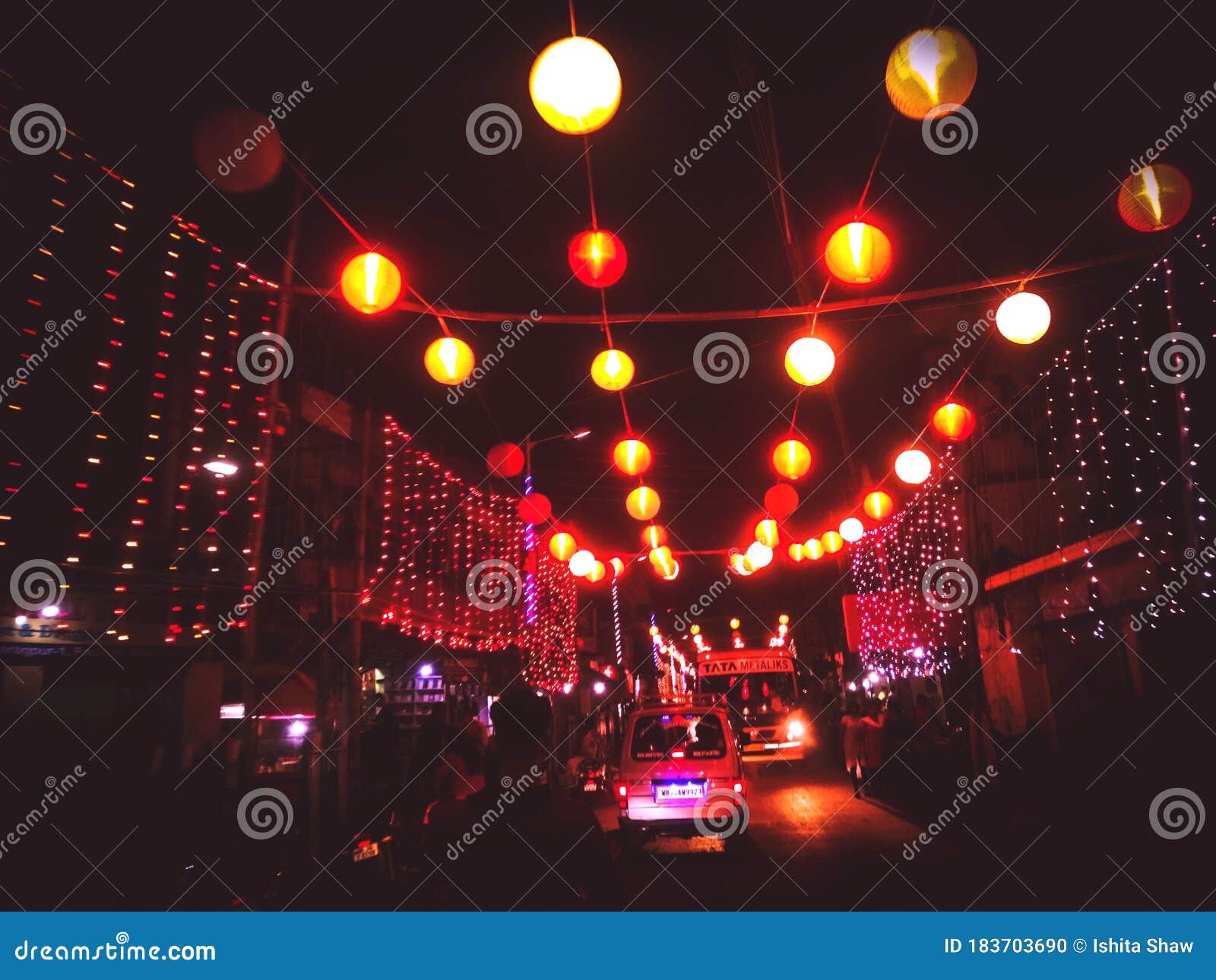 Night View in India during Festivals Editorial Image - Image of india ...