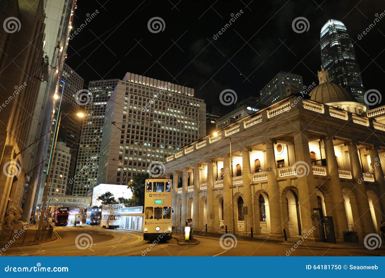 Night View of the Legislative Council Building Editorial Image - Image ...