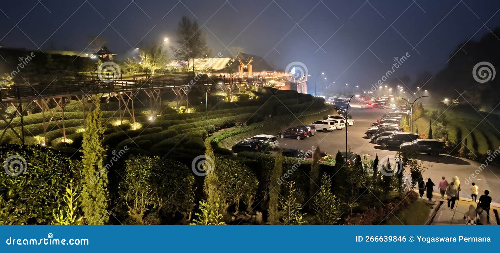 Night view at Lembang stock photo. Image of skyline - 266639846